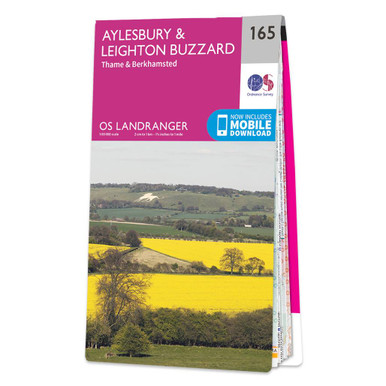 OS Map of Aylesbury & Leighton Buzzard | Landranger 165 Map | Ordnance ...
