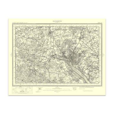 Historical Map of Southampton: 1896-1904 Revised New Edition for ...