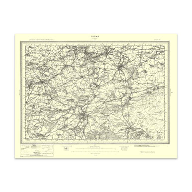 Historical Map of Frome: 1896-1904 Revised New Edition for England and ...