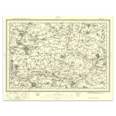Historical Map of Diss: 1896-1904 Revised New Edition for England and Wales