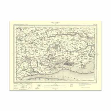 Historical Map of Shoeburyness: 1896-1904 Revised New Edition for ...