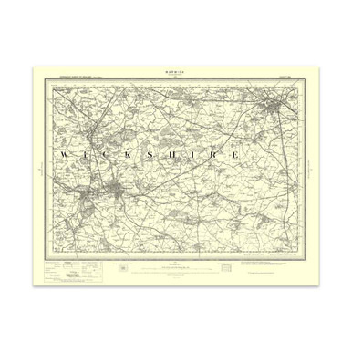 Historical Map of Warwick: 1896-1904 Revised New Edition for England ...