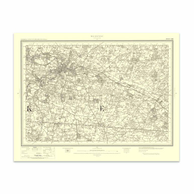 Historical Map of Maidstone: 1896-1904 Revised New Edition for England ...