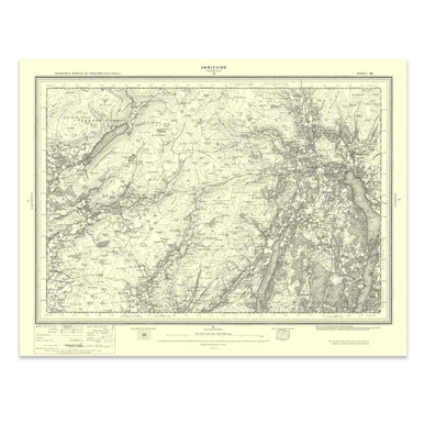 Historical Map of Ambleside: 1896-1904 Revised New Edition for England ...