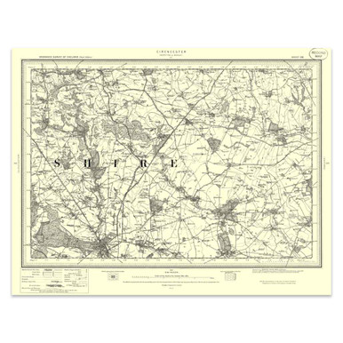 Historical Map of Cirencester: 1896-1904 Revised New Edition for ...
