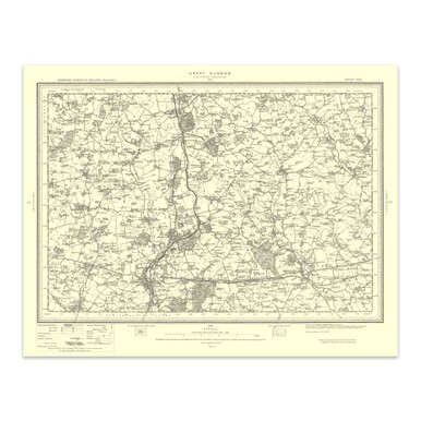 Historical Map of Great Dunmow: 1896-1904 Revised New Edition for ...