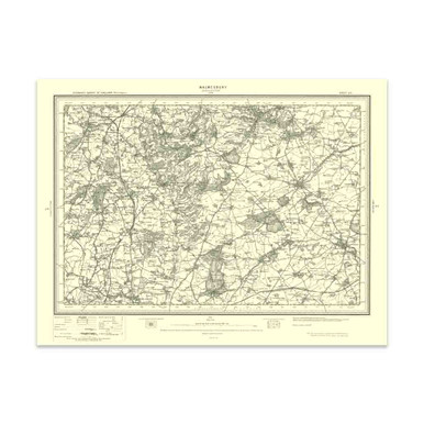 Historical Map of Malmesbury: 1896-1904 Revised New Edition for England ...