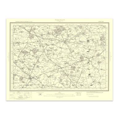 Historical Map of Buckingham: 1896-1904 Revised New Edition for England ...