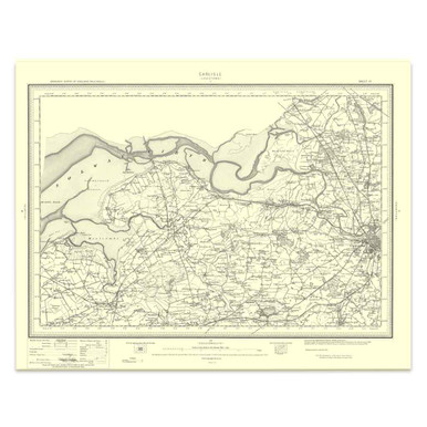 Historical Map of Carlisle: 1896-1904 Revised New Edition for England ...