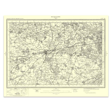 Historical Map of Basingstoke: 1896-1904 Revised New Edition for ...