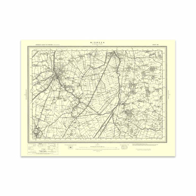 Historical Map of Wisbech: 1896-1904 Revised New Edition for England ...