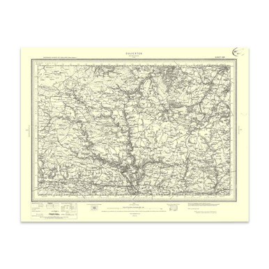 Historical Map of Dulverton: 1896-1904 Revised New Edition for England ...