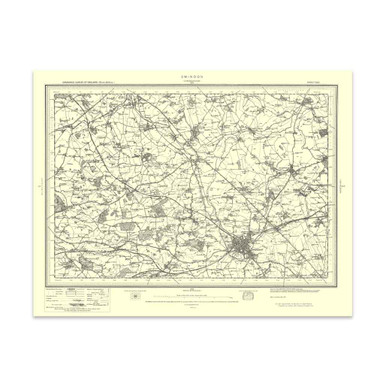 Historical Map of Swindon: 1896-1904 Revised New Edition for England ...