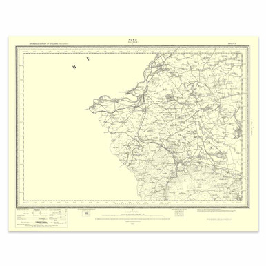 Historical Map of Ford: 1896-1904 Revised New Edition for England and Wales