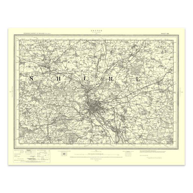 Historical Map of Exeter: 1896-1904 Revised New Edition for England and ...