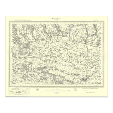 Historical Map of Pickering: 1896-1904 Revised New Edition for England ...