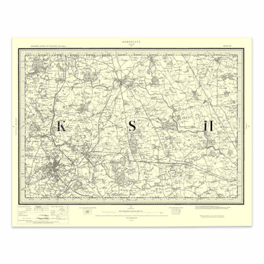 Historical Map of Harrogate: 1896-1904 Revised New Edition for England ...