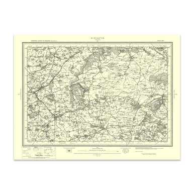 Historical Map of Wincanton: 1896-1904 Revised New Edition for England ...