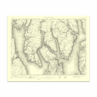 Historical Map of Rothesay: 1896-1904 One Inch Second Edition for Scotland