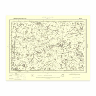 Historical Map of Market Harborough: 1896-1904 Revised New Edition for ...