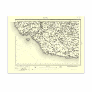 Historical Map of Bridgend: 1896-1904 Revised New Edition for England ...