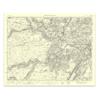 Historical Map of Inverness: 1896-1904 One Inch Second Edition for Scotland