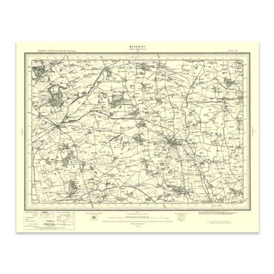Historical Map of Beverley: 1896-1904 Revised New Edition for England ...