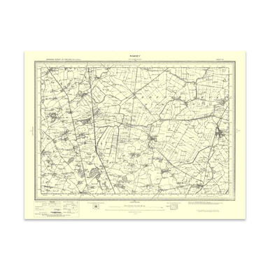 Historical Map of Ramsey: 1896-1904 Revised New Edition for England and ...