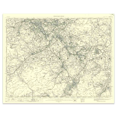 Historical Map of Hamilton: 1896-1904 One Inch Second Edition for Scotland