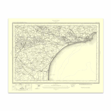 Historical Map of Folkestone: 1896-1904 Revised New Edition for England ...