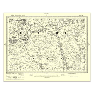 Historical Map of Devizes: 1896-1904 Revised New Edition for England ...