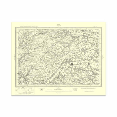Historical Map of Hay: 1896-1904 Revised New Edition for England and Wales