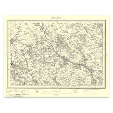 Historical Map of Aylesbury: 1896-1904 Revised New Edition for England ...