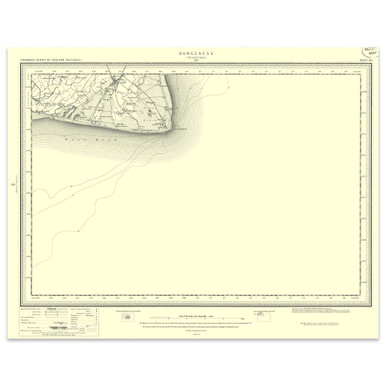 Historical Map of Dungeness: 1896-1904 Revised New Edition for England ...