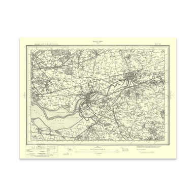Historical Map of Runcorn: 1896-1904 Revised New Edition for England ...