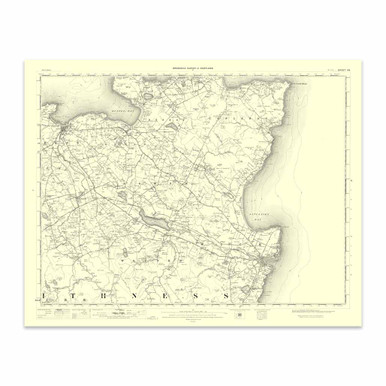 Historical Map of Wick: 1896-1904 One Inch Second Edition for Scotland