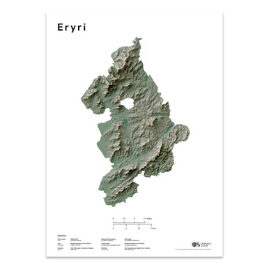 Eryri (Snowdonia) Relief Map | Ordnance Survey Shop