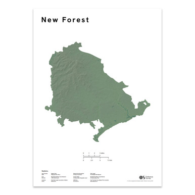 New Forest Relief Map | Ordnance Survey Shop