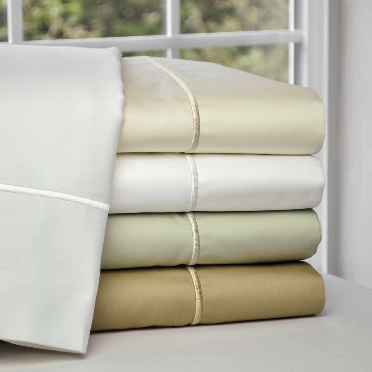 300TC Classic Sheet Set with Heirloom Hem | Cozytown Linens
