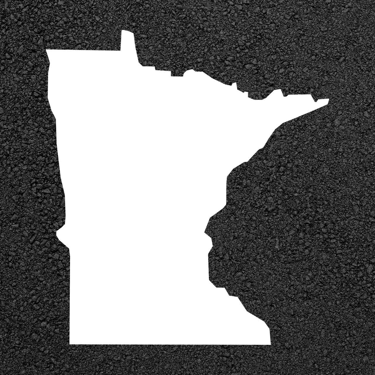 Teacher State Of Minnesota Outline Map Rubber Stamp