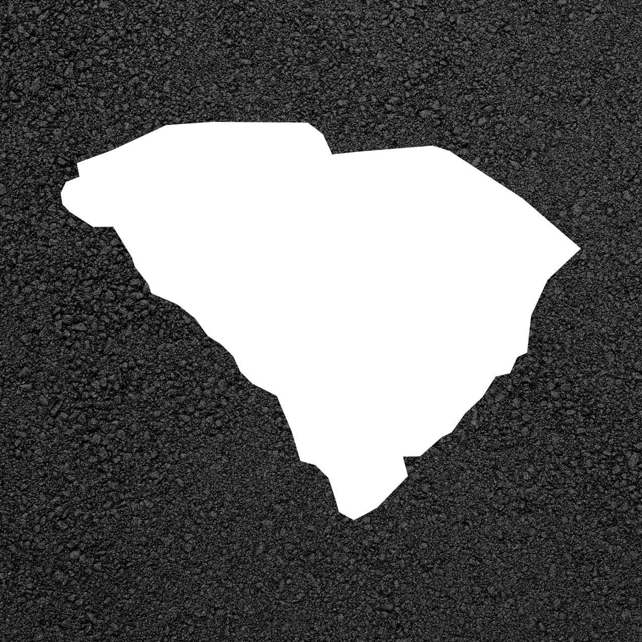 Map Of The Carolinas Silhouette South Carolina State Outline Clip Art ...
