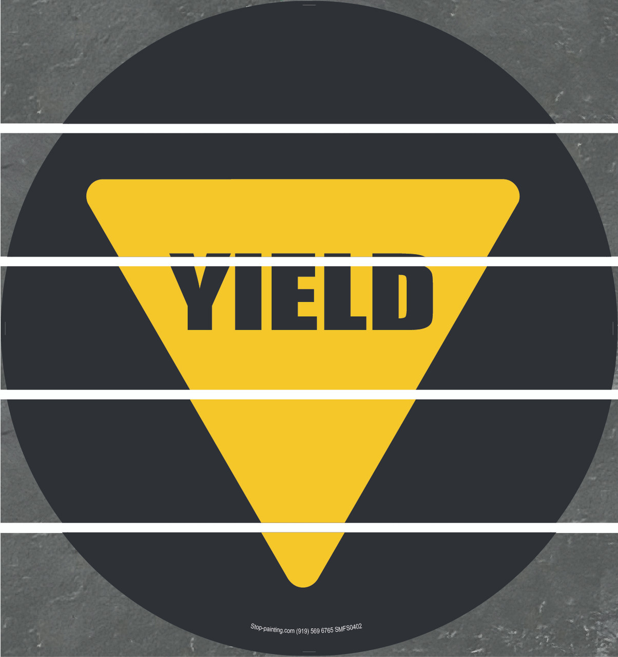Yield Floor Sign 17.5" | Stop-Painting.com