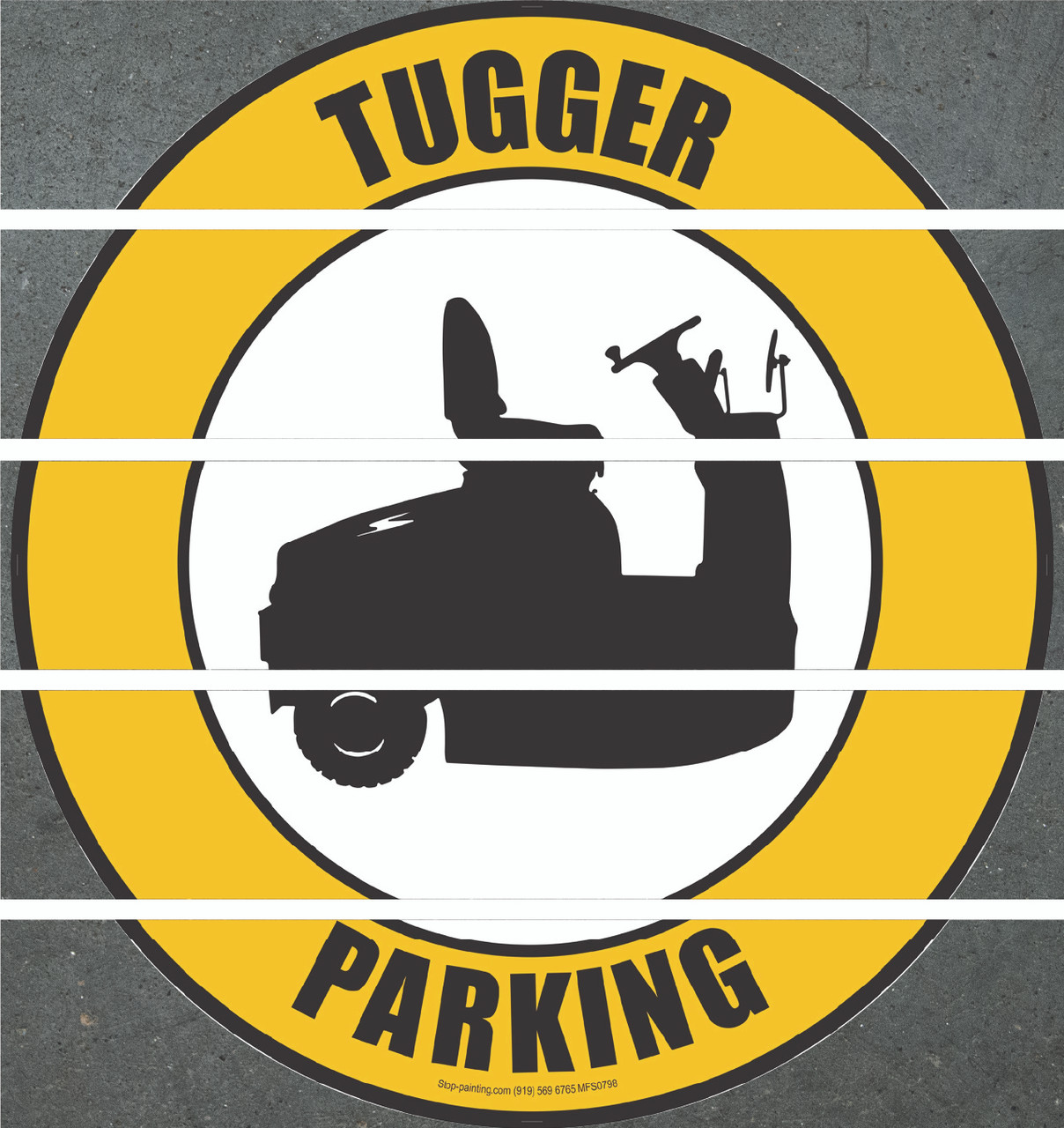 Tugger Parking Floor Sign | Stop-Painting.com