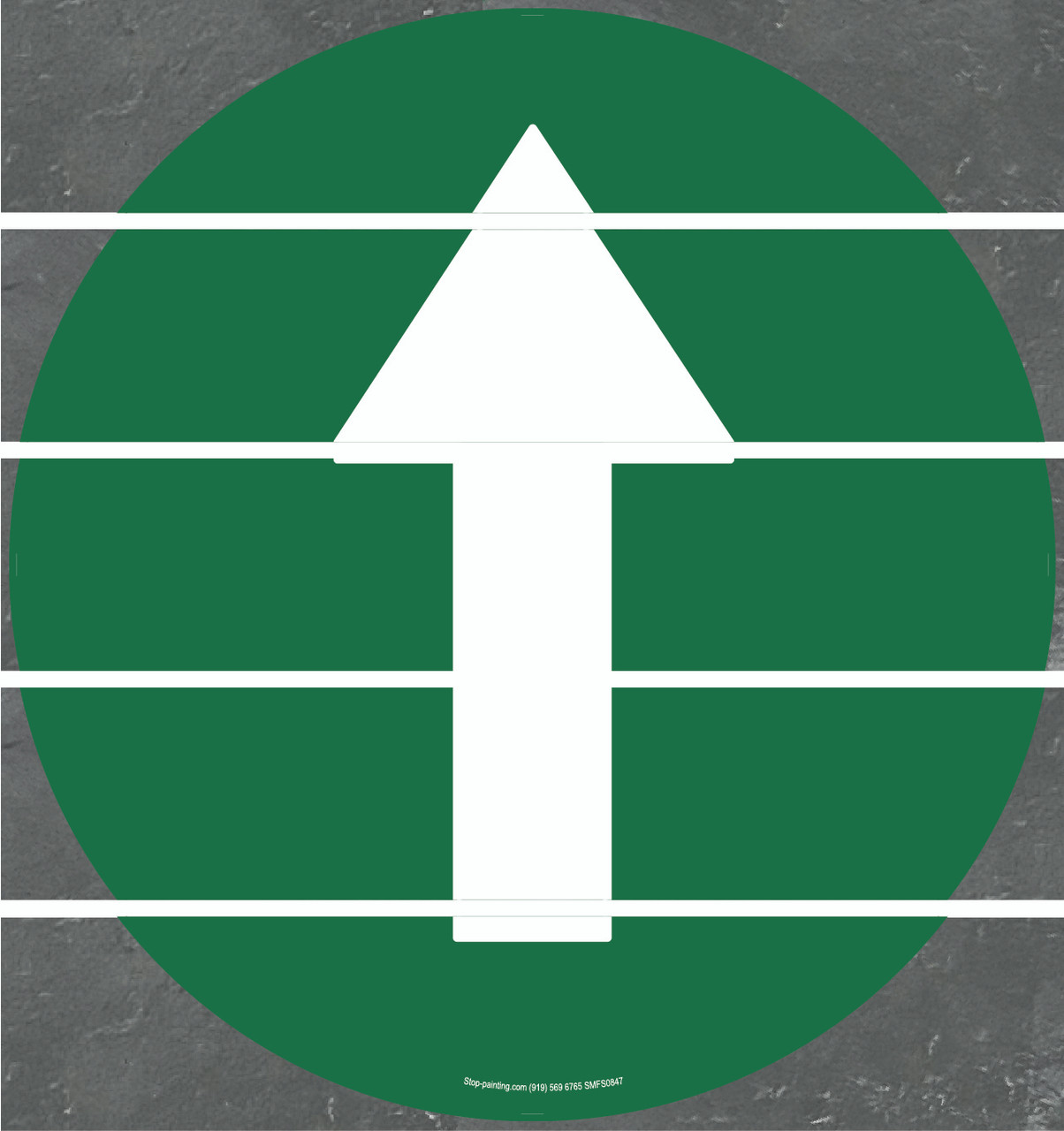 Green Directional Arrow Floor Sign | Stop-Painting.com