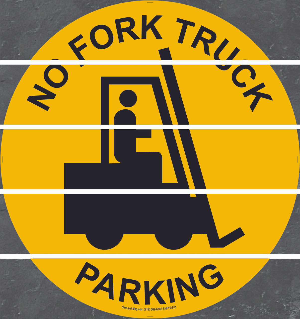 No Fork Truck Parking Floor Sign | Stop-Painting.com