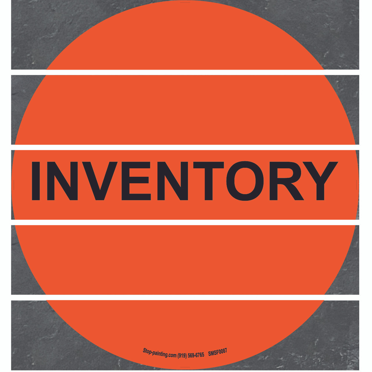 Inventory Floor Sign | Stop-Painting.com