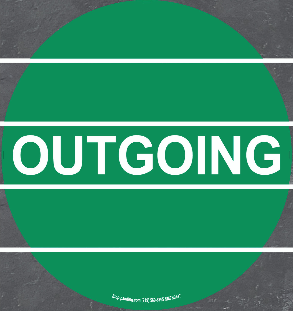 Outgoing Floor Sign | Stop-Painting.com