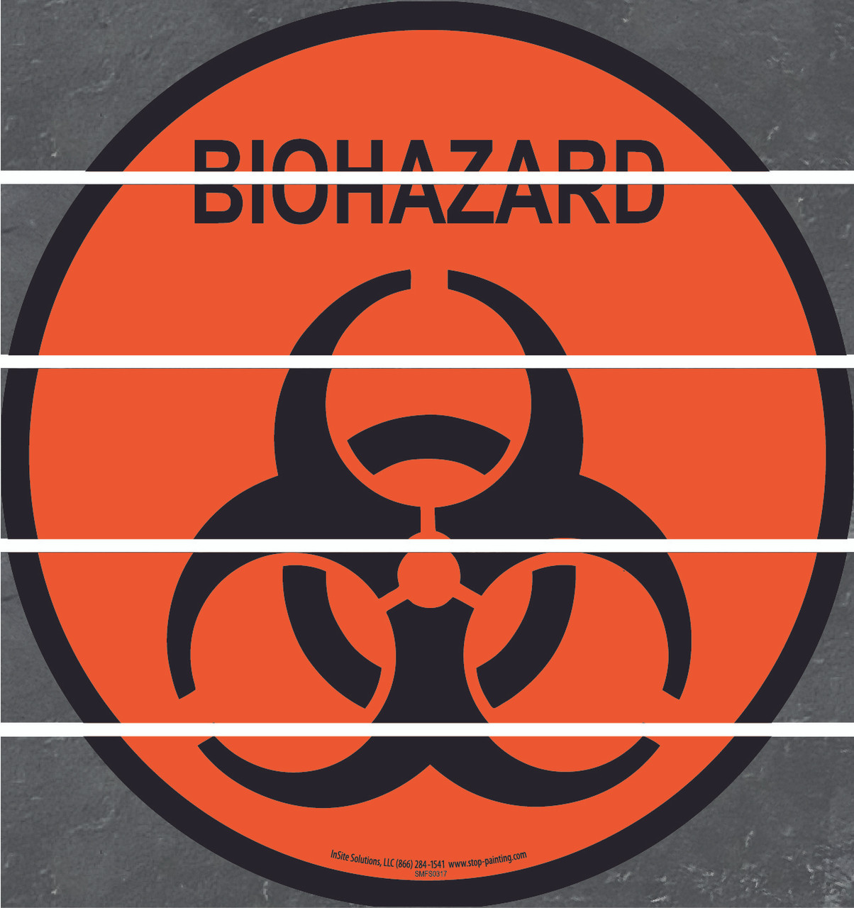 Biohazard Floor Sign | Stop-Painting.com
