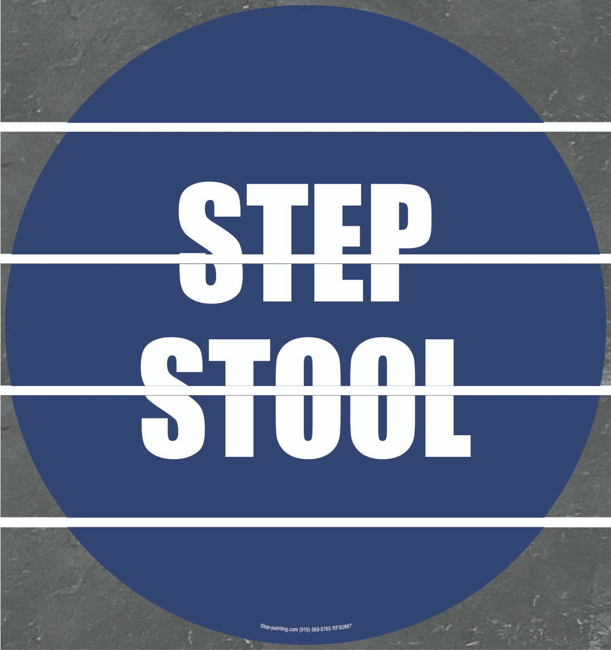 Step Stool Floor Sign | Stop-Painting.com