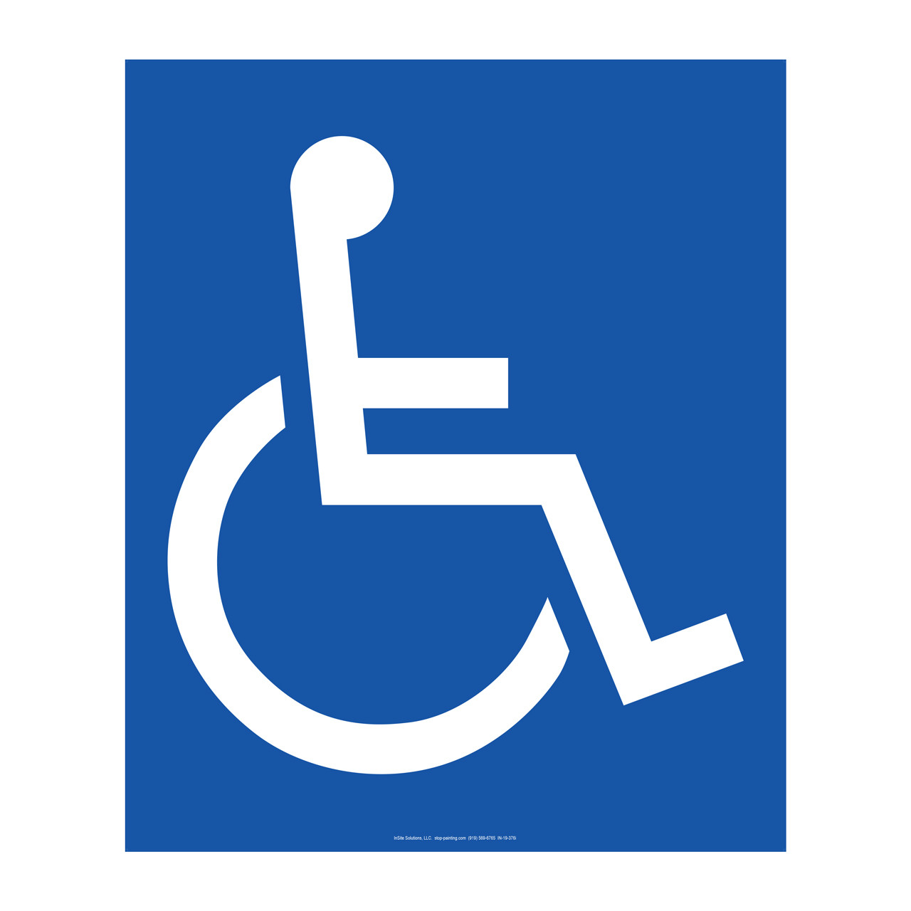 ADA Handicap Pavement Marking Sign, 36" x 30" | Stop-Painting.com